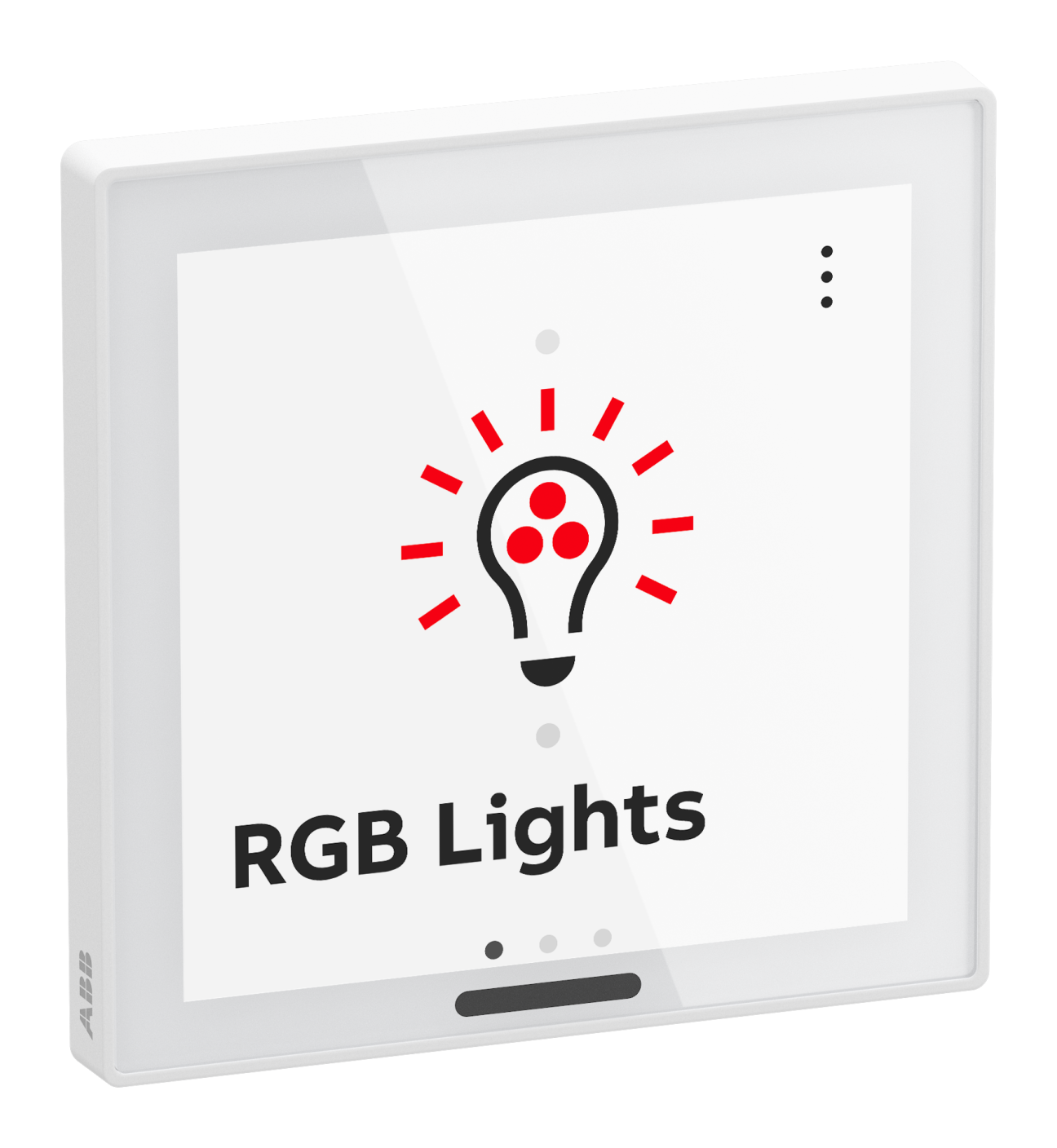 RoomTouch 4"-kosketusnäyttö, valkoinen lasi | ABB Oy, Asennustuotteet